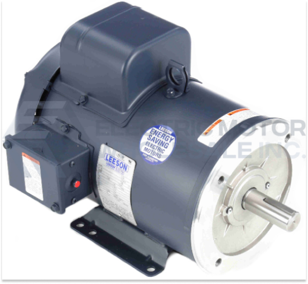 131632.00 LEESON 5HP SINGLE PHASE GENERAL PURPOSE MOTOR P184K34FK2 ...