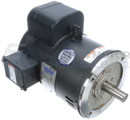 131777.00 LEESON 5HP SINGLE PHASE GENERAL PURPOSE MOTOR C184K34DC2 ...