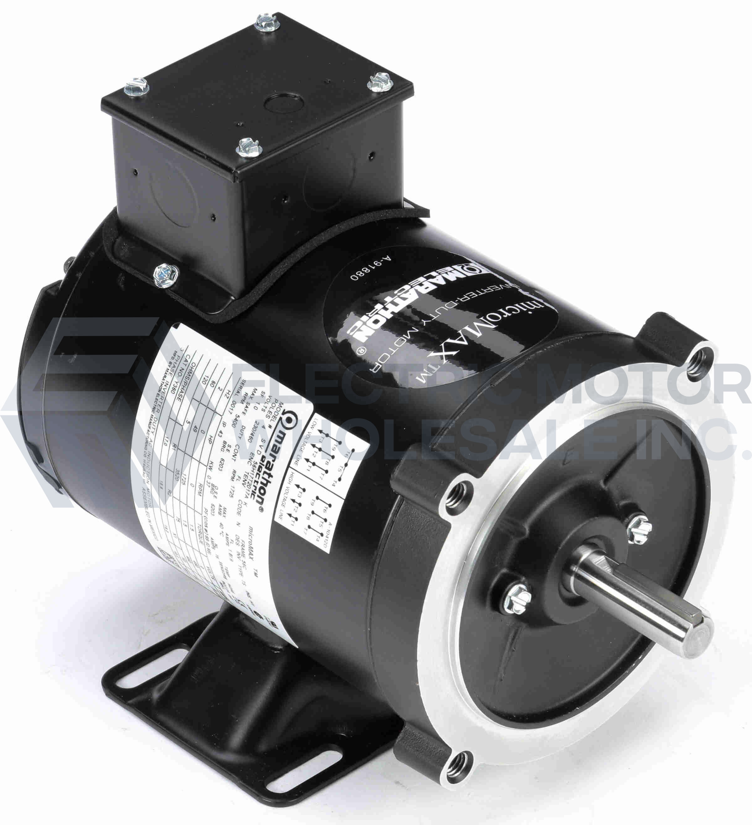 Y360 MARATHON 1/2HP THREE PHASE VECTOR DUTY MOTOR 056H17T2017