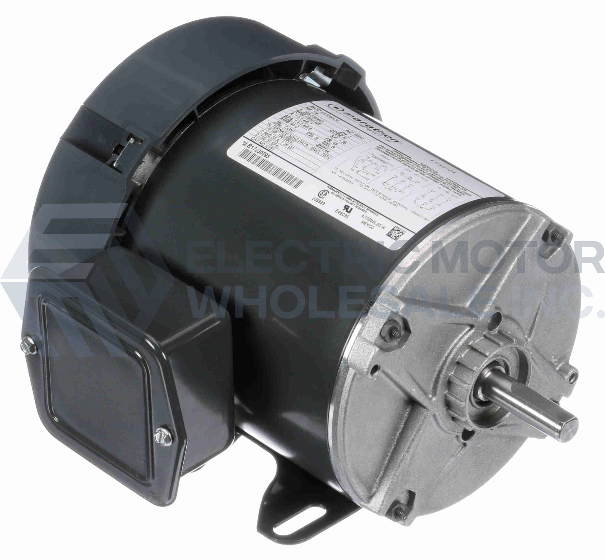 K151 MARATHON 1/4HP 3-PHASE XRI GENERAL PURPOSE TEFC MOTOR 5K32GN30