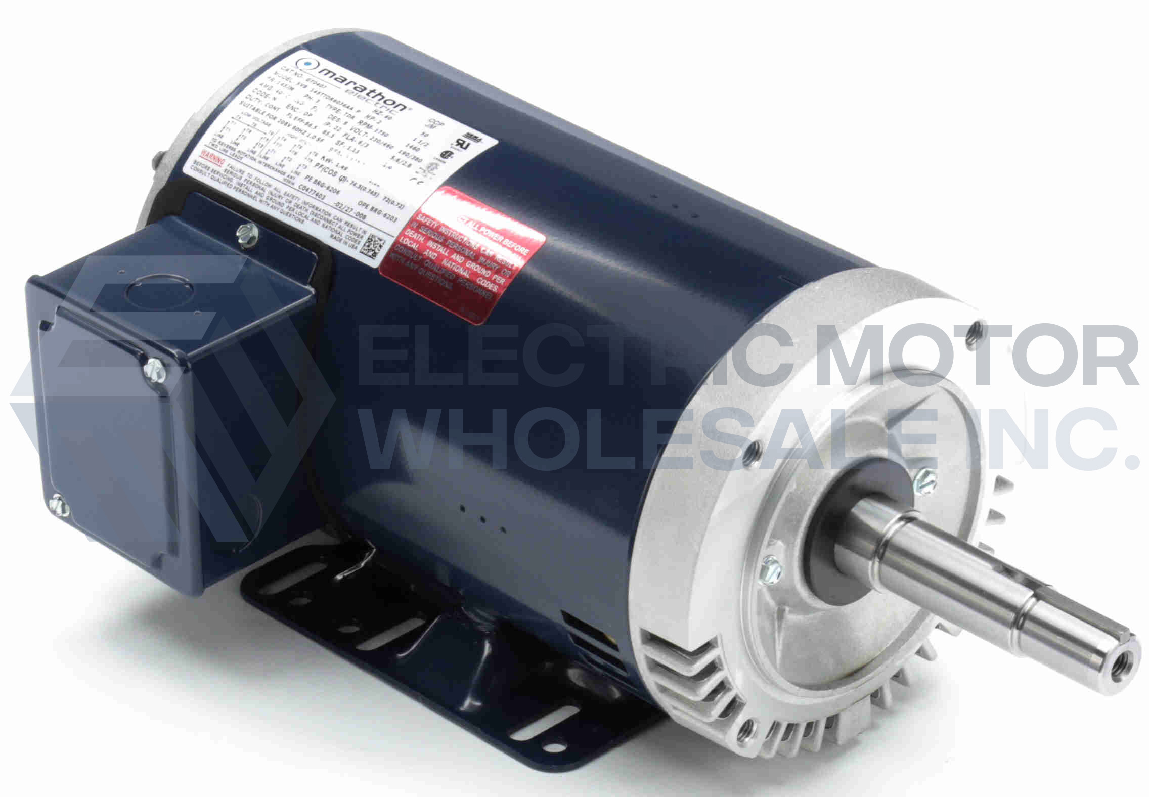 E142 MARATHON 3HP PUMP MOTOR 145TTDR4307