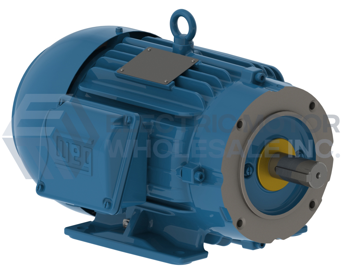 00518ST3QIE184TC-W22 WEG 5HP 3-PHASE GENERAL PURPOSE MOTOR 11433391